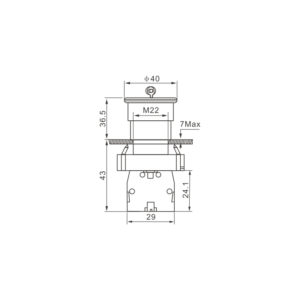 Emergency Push Button with Key Turn to Release - JIGO